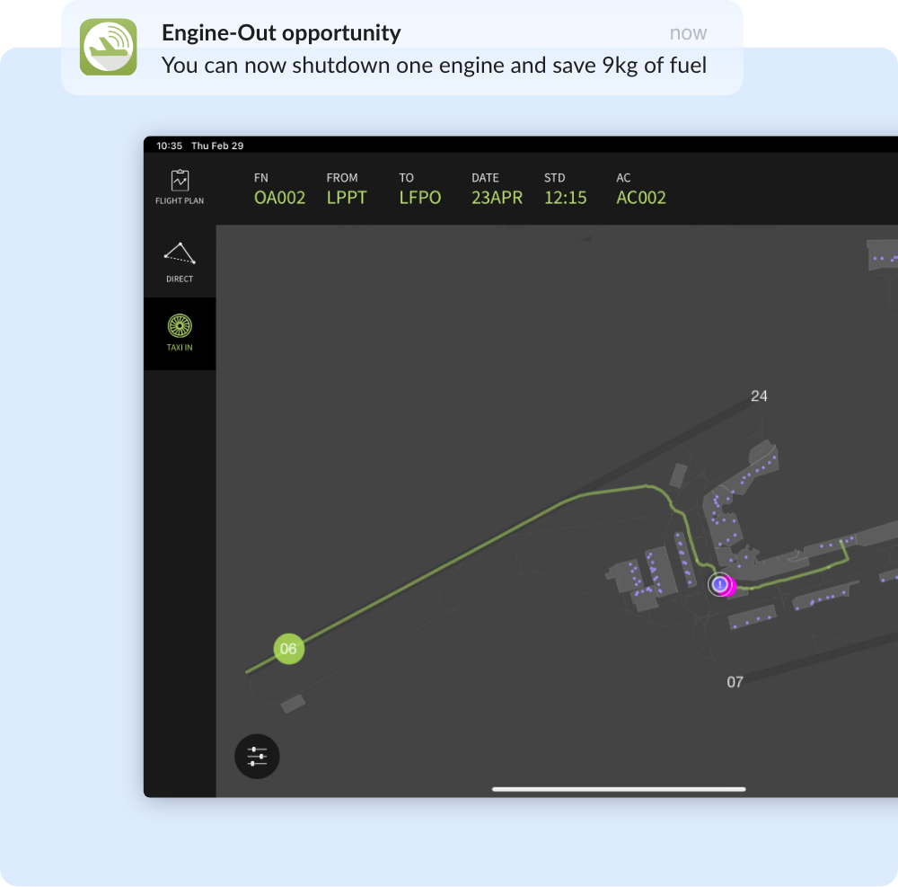 SkyBreathe® OnBoard savings simulation| OpenAirlines